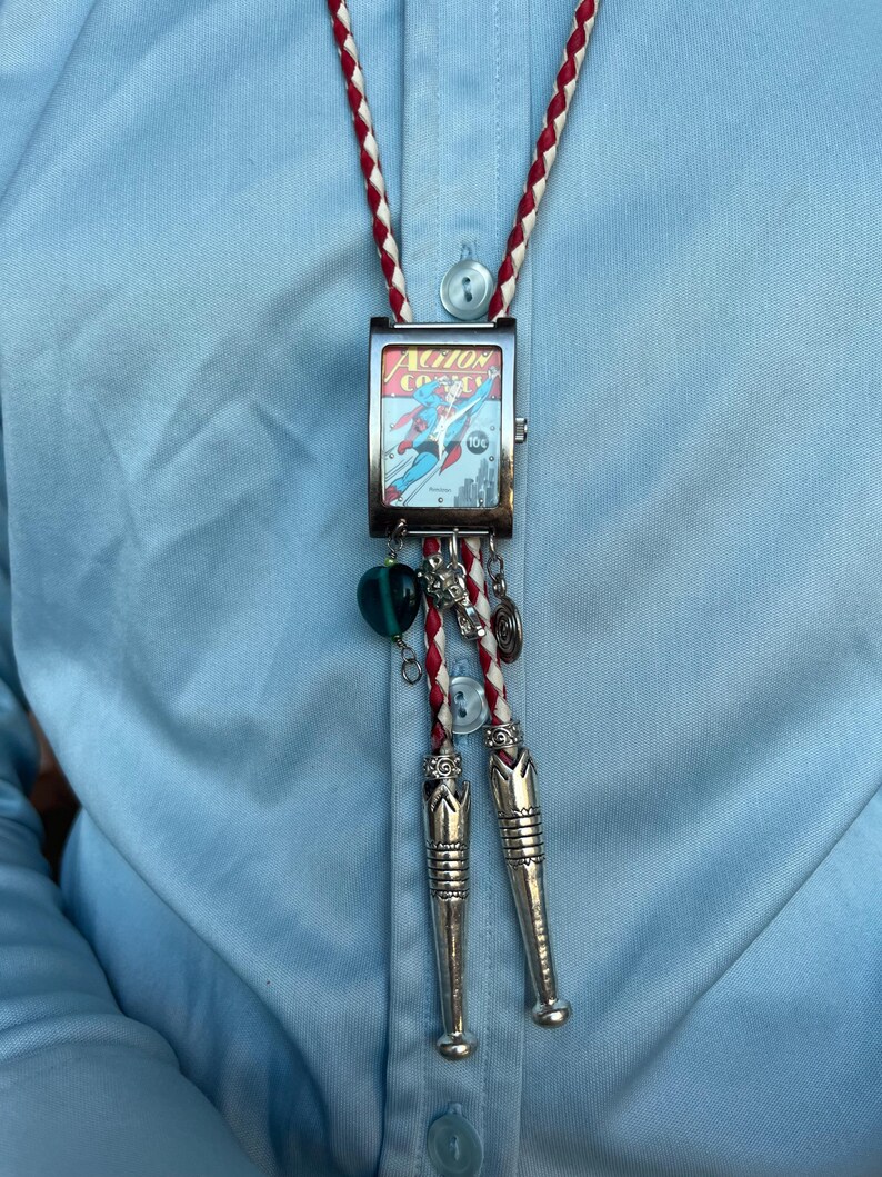 Vintage Marvel Watch Bolo Tie - Etsy