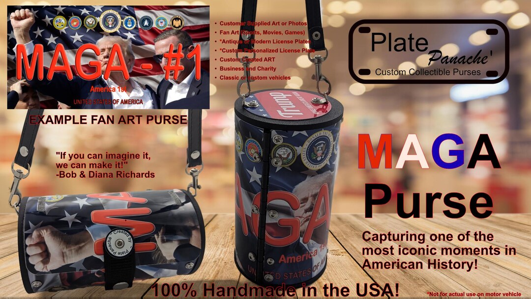 Limited Edition MAGA License Plate Purse - Etsy