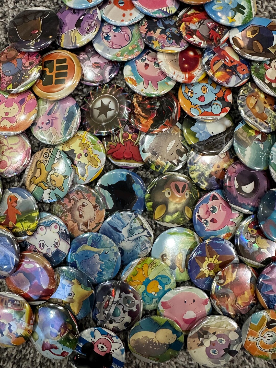 Pokemon Card Buttons/pins, Handmade From Real Cards! - Etsy