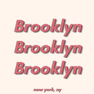 Brooklyn | New York City Neighborhood Art | Digital Download ...