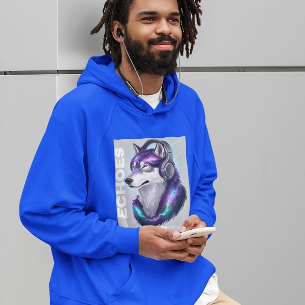 Galaxy Wolf Hoodie - Etsy