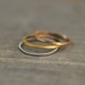 Guitar String Ring Stacker Ring Midi Ring Knuckle Ring - Etsy