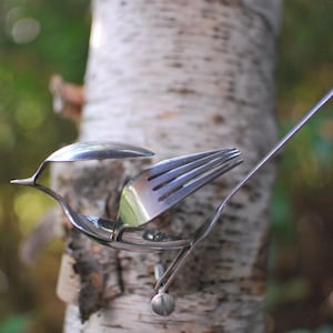 Silverware Bird, Spoon Bird, Silverware Art, Spoon Art, Metal Bird ...