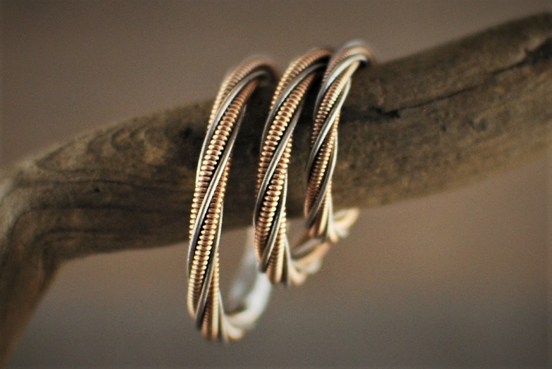 Guitar String Ring Two Strings Twisted Together Guitar | Etsy