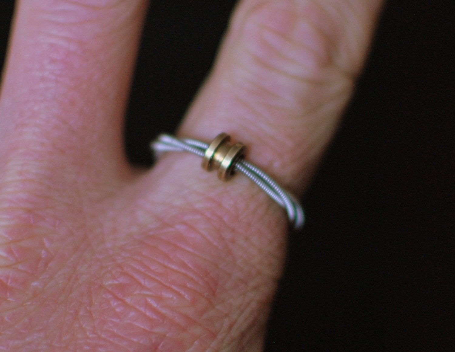 Guitar String Fidget Ring Fidget Ring Guitar String Ring | Etsy