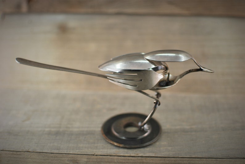 Silverware Bird Spoon Bird Silverware Art Spoon Art Metal | Etsy