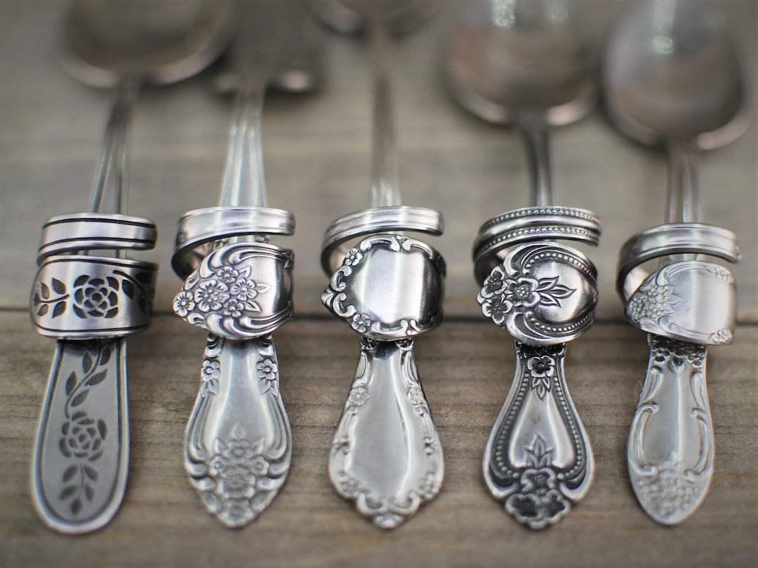 Authentic Spoon Ring: Custom Size and Style Choices, Optional ...