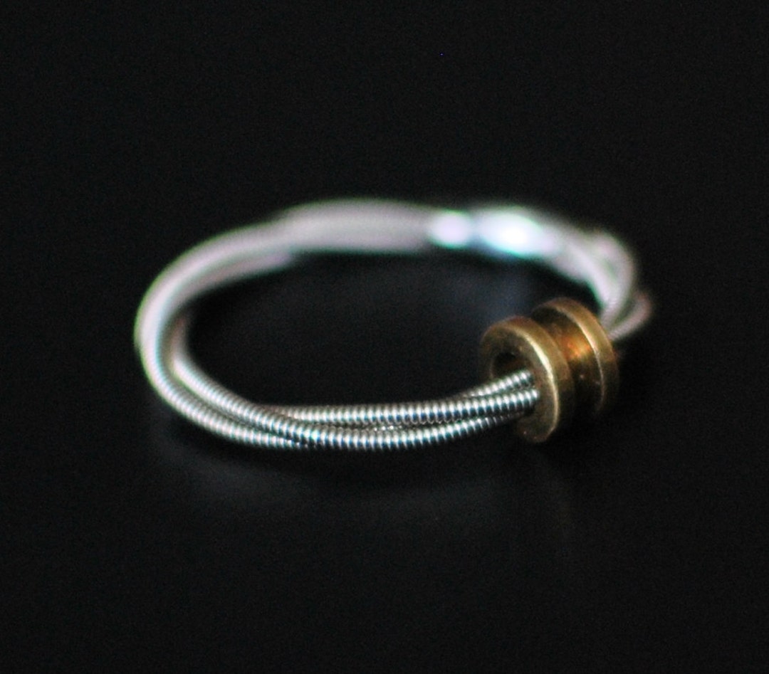 Guitar String Fidget Ring Fidget Ring Guitar String Ring - Etsy