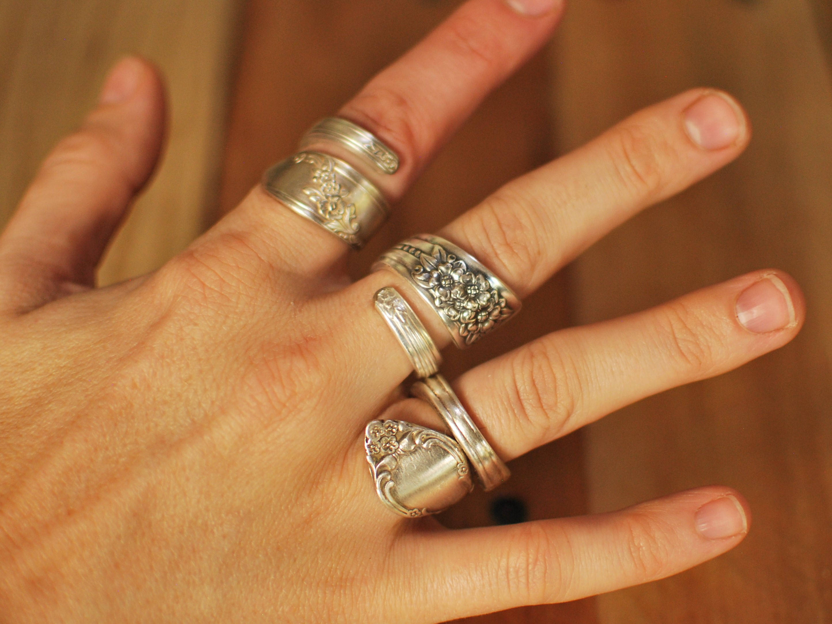 Silver Spoon Ring Ornate Spoon Ring Vintage Spoon Ring Gift | Etsy