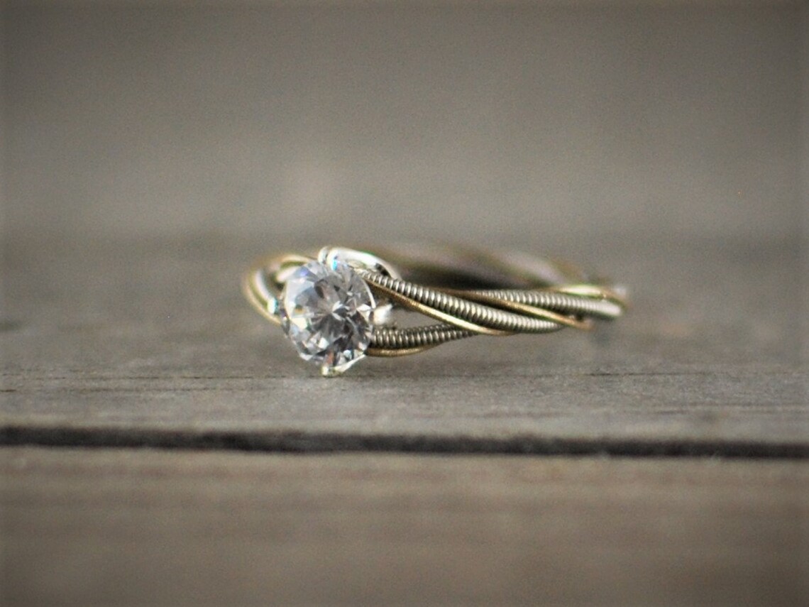 Guitar String Engagement Ring Purity Ring Unique Engagement - Etsy