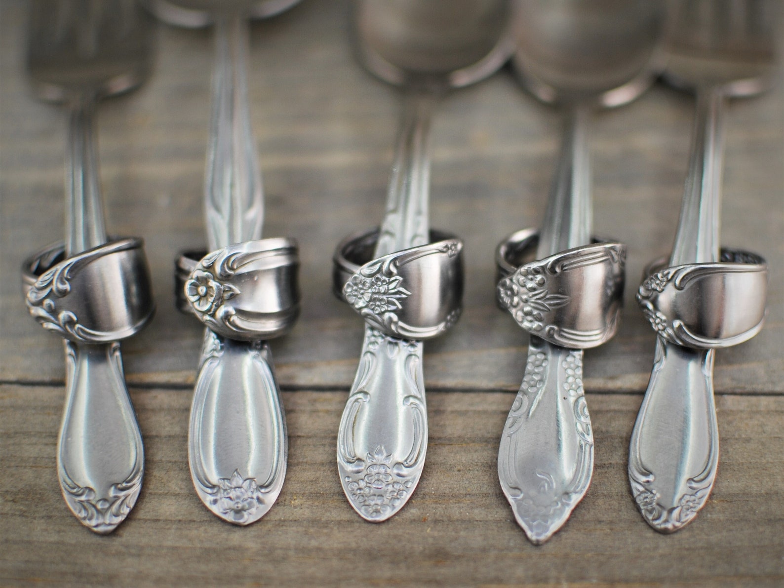 Slim Spoon Ring Personalized Ring Victorian Spoon Ring - Etsy