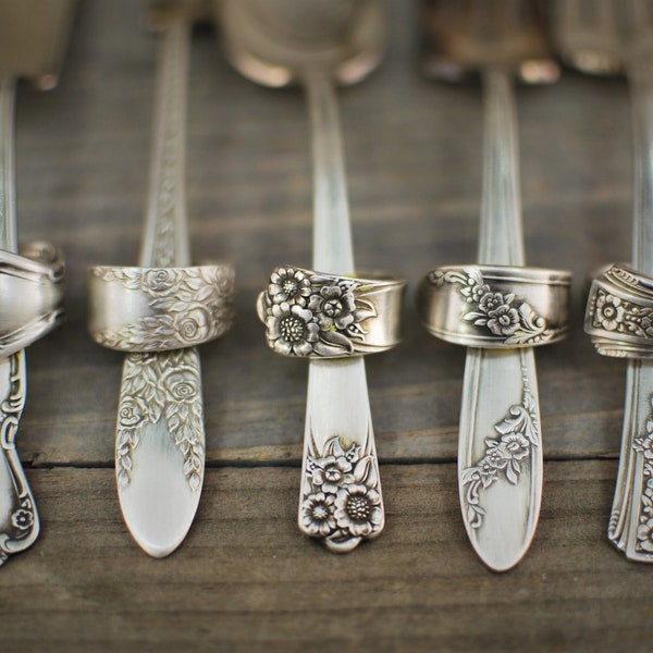 Silver Spoon Ring - Etsy
