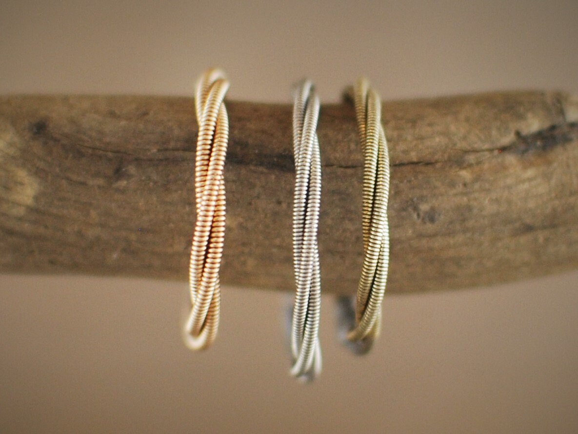 Guitar String Ring Stacking Ring Stackable Ring Guitar | Etsy