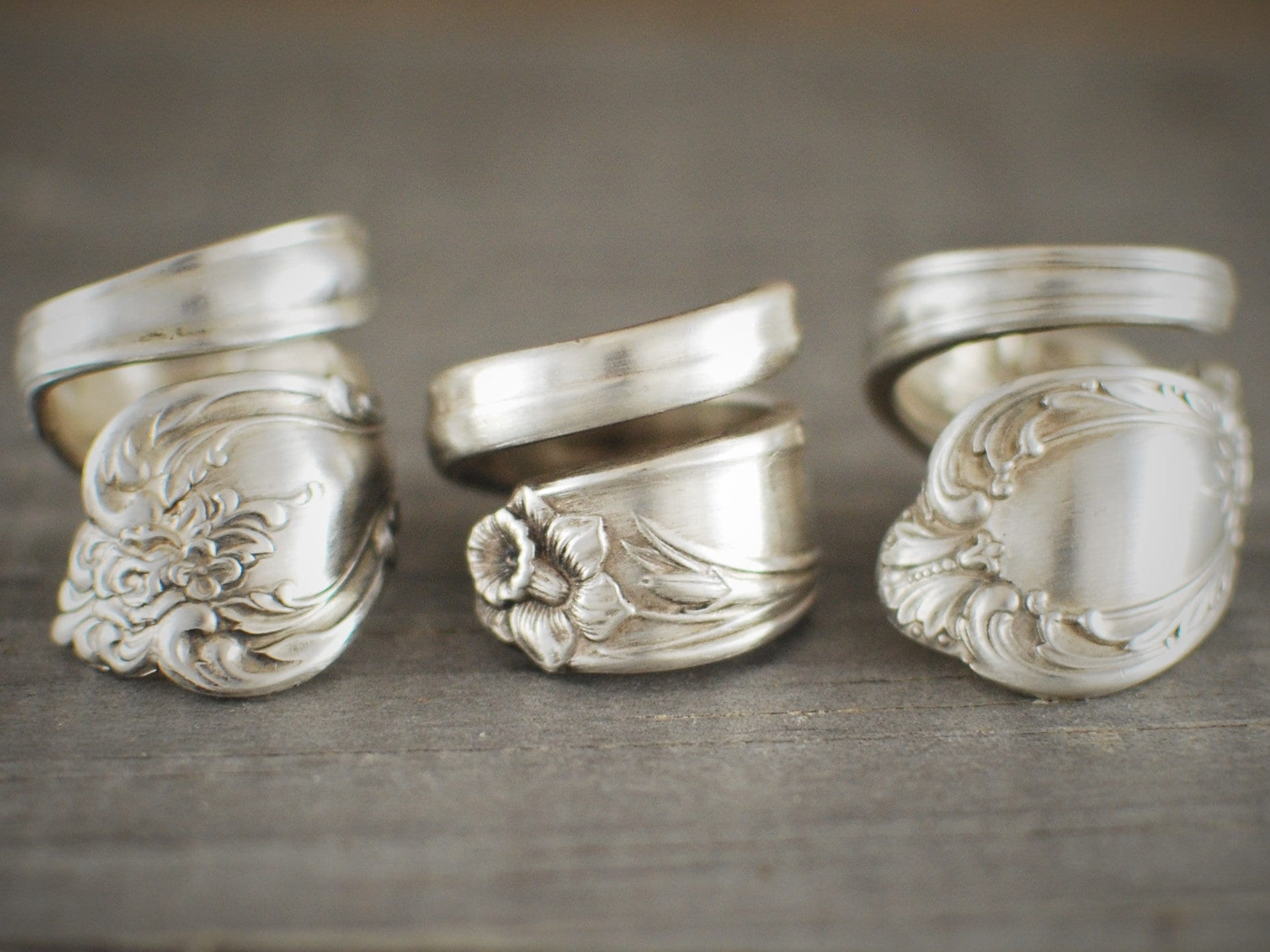 Silver Spoon Ring Fancy Spoon Ring Vintage Spoon Ring - Etsy UK