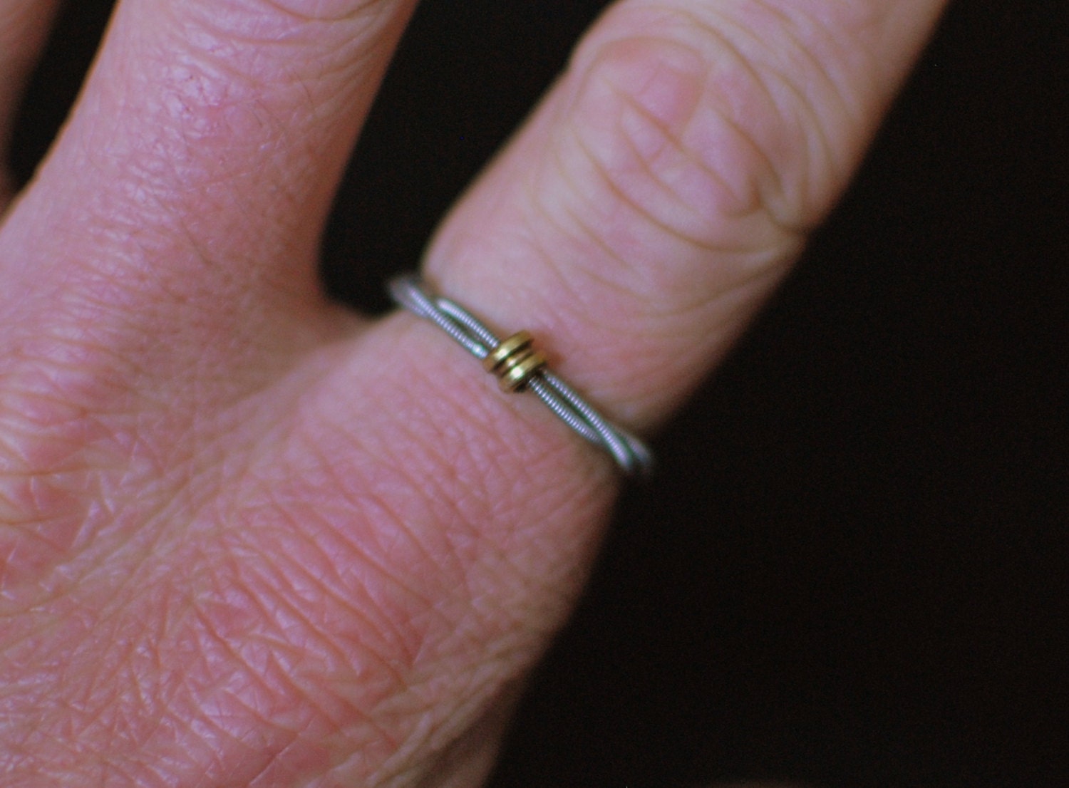 Guitar String Ring Engagement Ring Silver Ring Petite Ring - Etsy