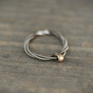 Guitar String Ring, Engagement Ring, Silver Ring, Petite Ring, Wedding Ring, Purity Ring ...