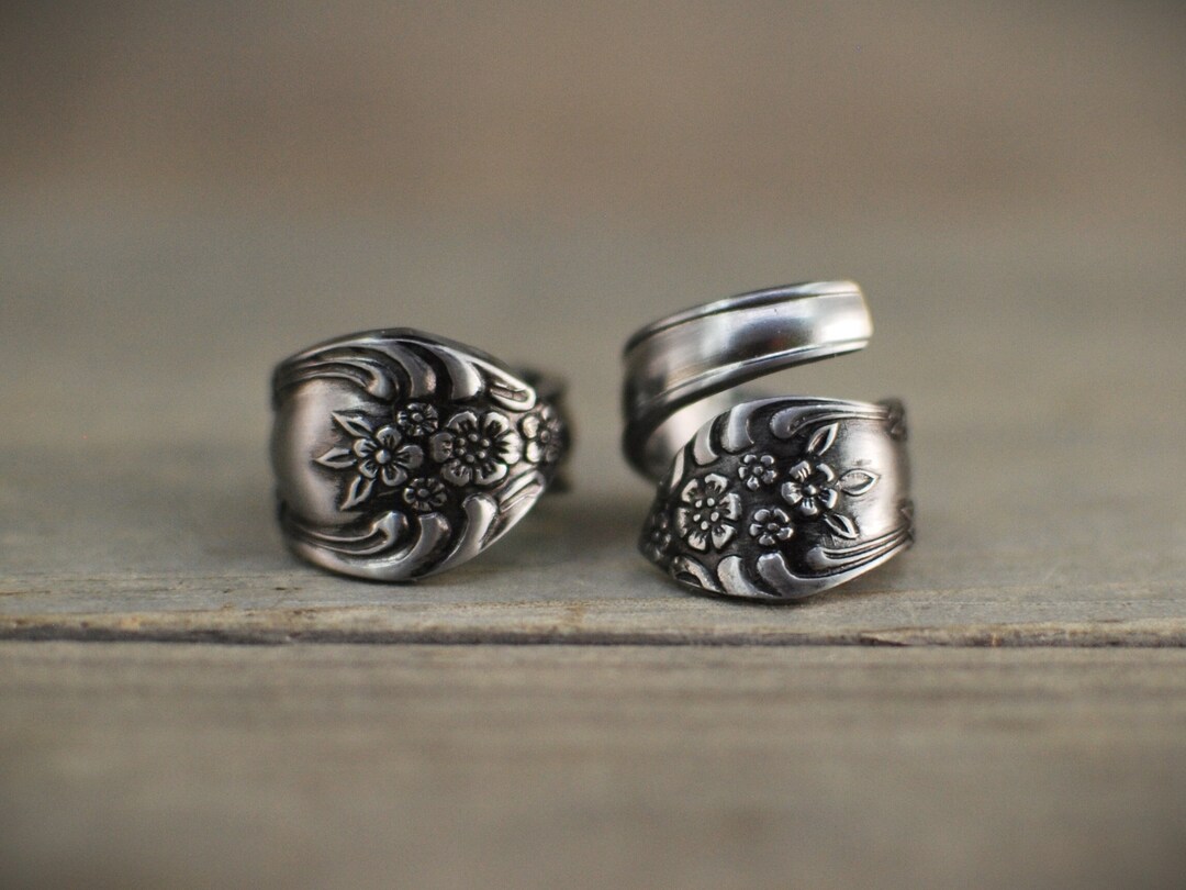 Dream Rose Spoon Ring, Victorian Style, Stainless Steel, Spoon Ring ...