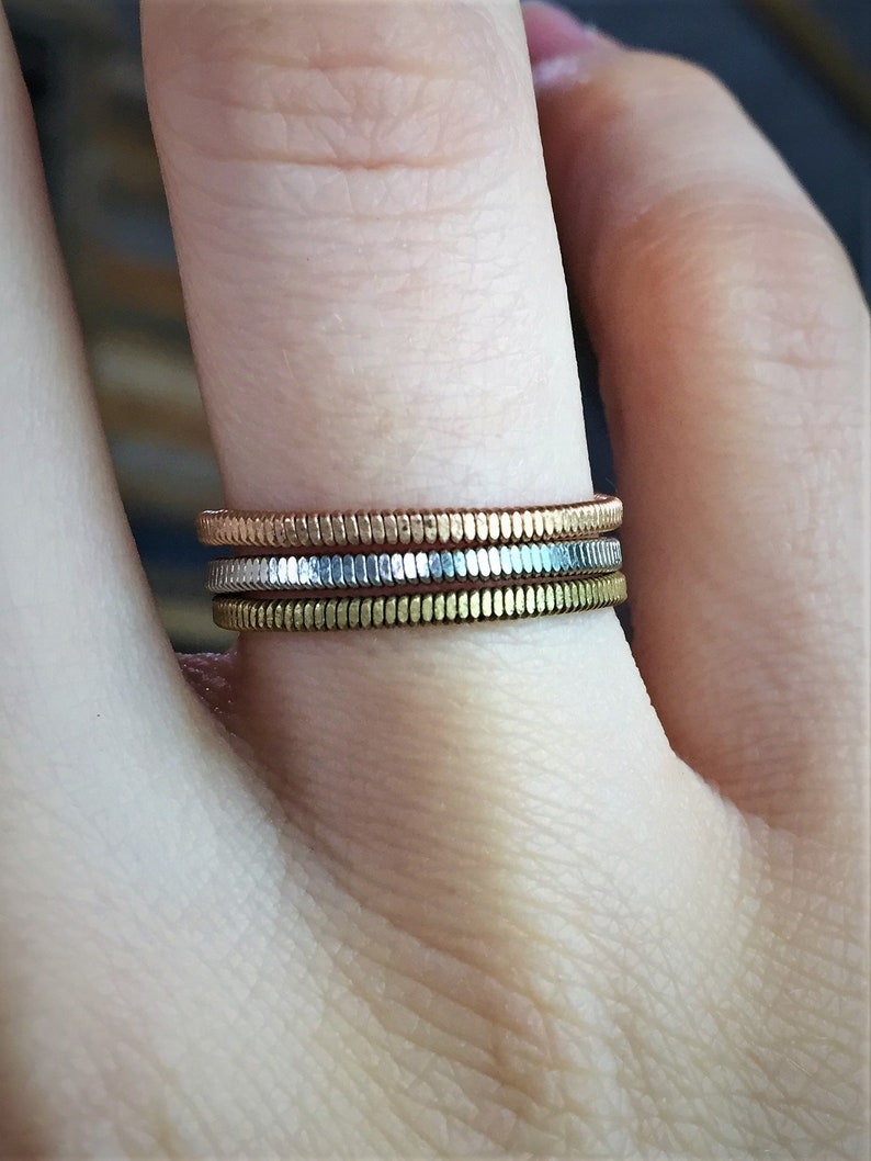 Guitar String Ring Stacker Ring Midi Ring Knuckle Ring | Etsy