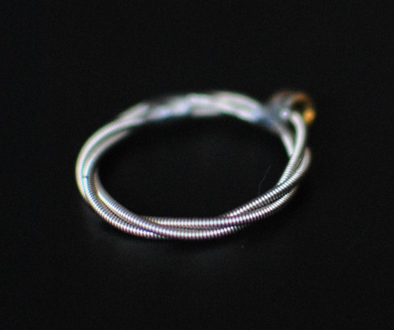 Guitar String Ring Engagement Ring Silver Ring Petite Ring - Etsy