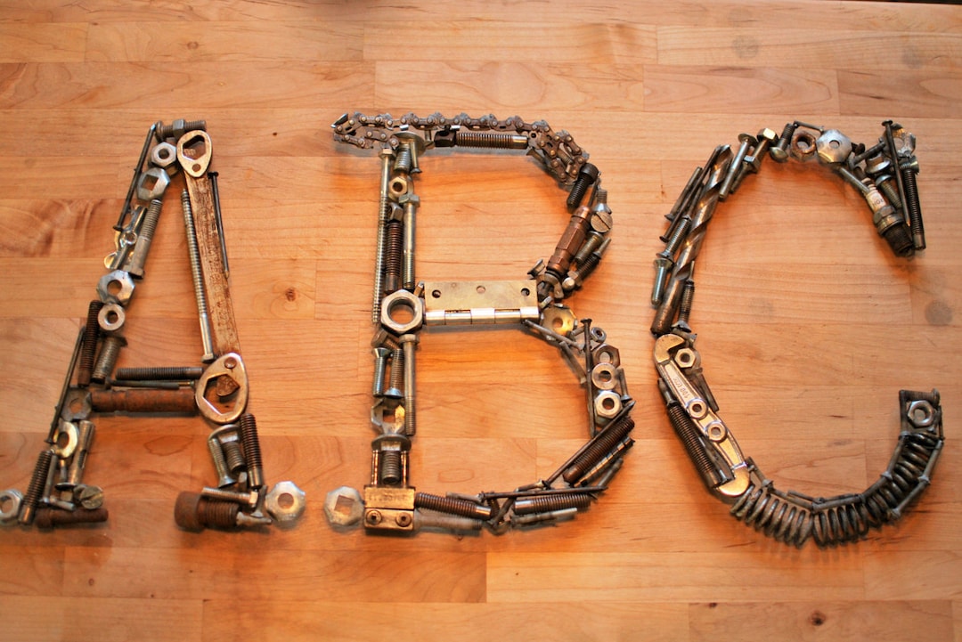 Welded Metal Typewriter Font Letter: Industrial Wall Art (11.5 Inch) - Etsy