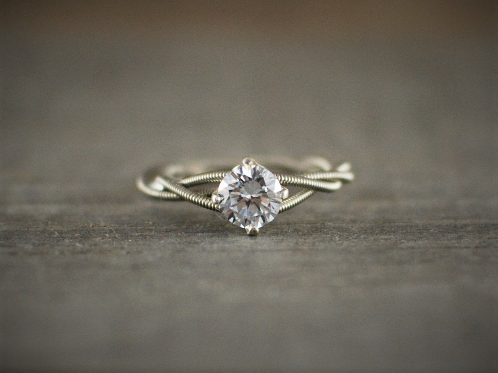 Guitar String Engagement Ring Purity Ring Birthstone Ring - Etsy New ...