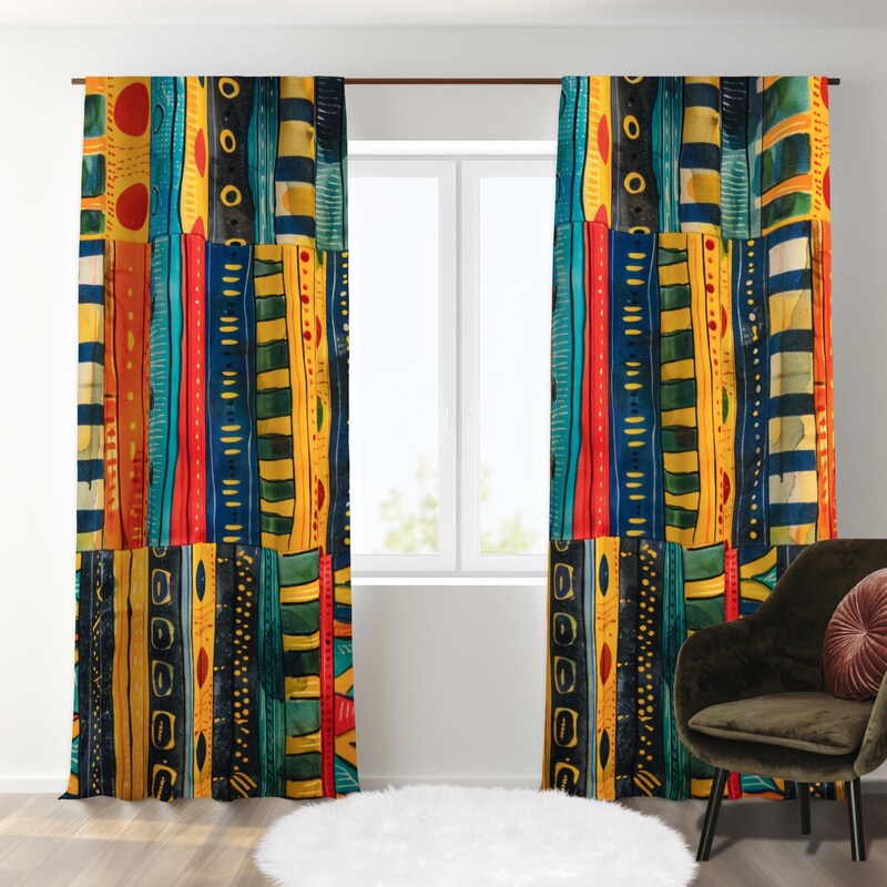 African Curtains - Etsy