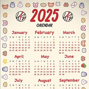 STRAY KIDS 2025 Digital Calendar Ready to Print 11in X 17in Poster - Etsy