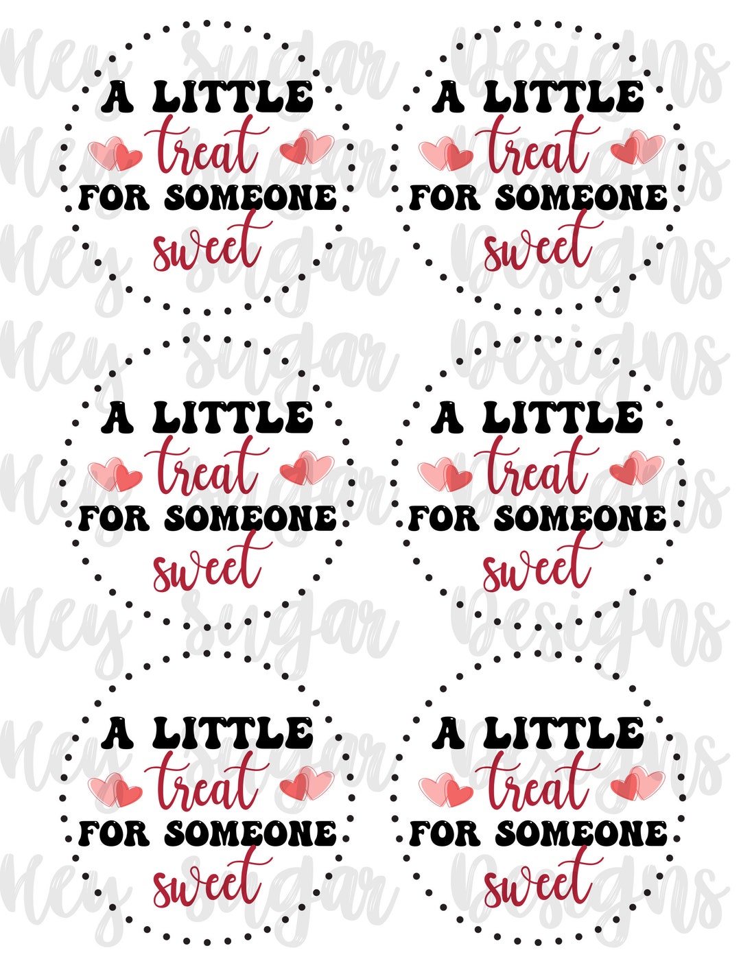 A Little Treat for Someone Sweet Valentine's Day Gift Tags | Printable ...