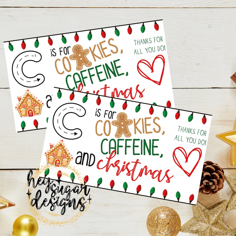 Teacher Christmas Tags - Etsy