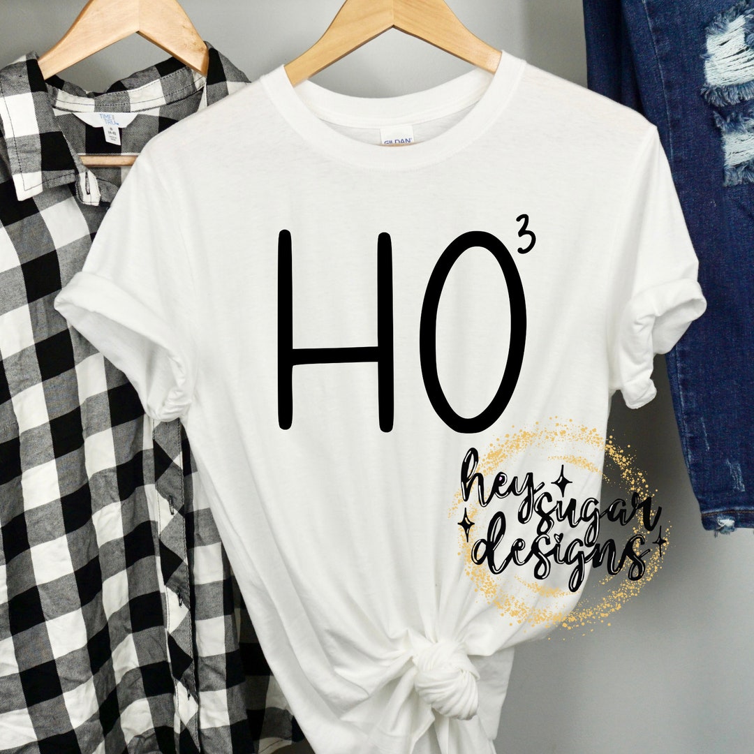 Ho Ho Ho Cubed PNG for Sublimation, Screenprint, One Color, Single ...