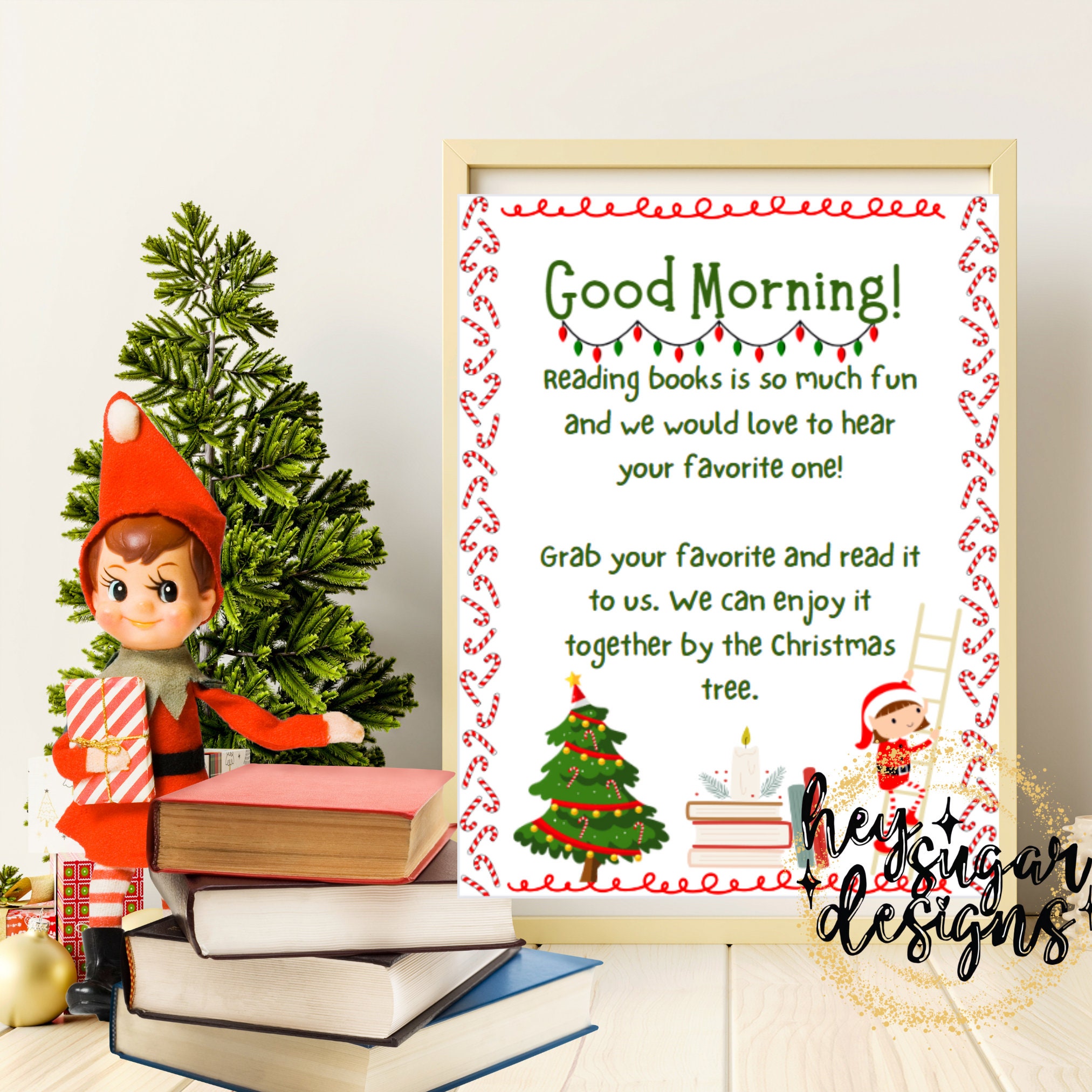 Christmas Elf Read Your Favorite Book to Me Printable | Instant ...