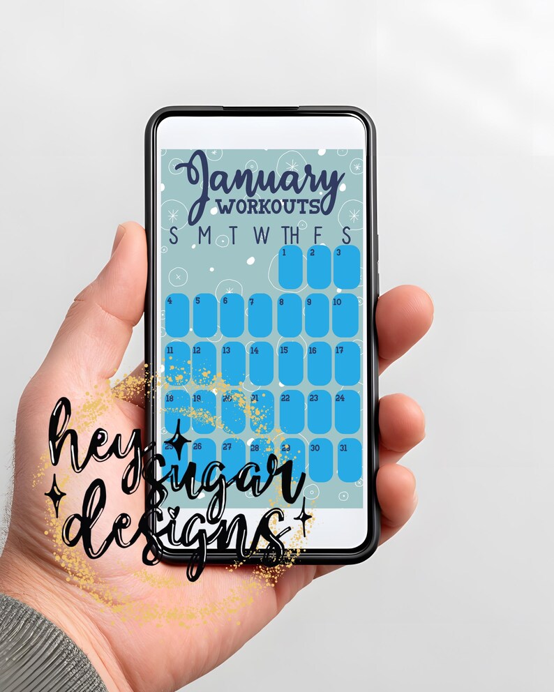 January 2026 Selfie Workout Tracker | Social Media Tracker | Facebook ...