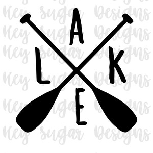 Lake Paddles PNG for Sublimation Screenprint One Color - Etsy