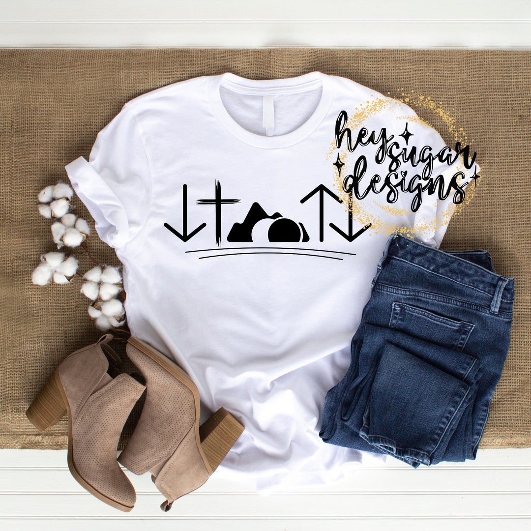 Easter Empty Tomb One Color PNG Design for Sublimation | Screenprint ...