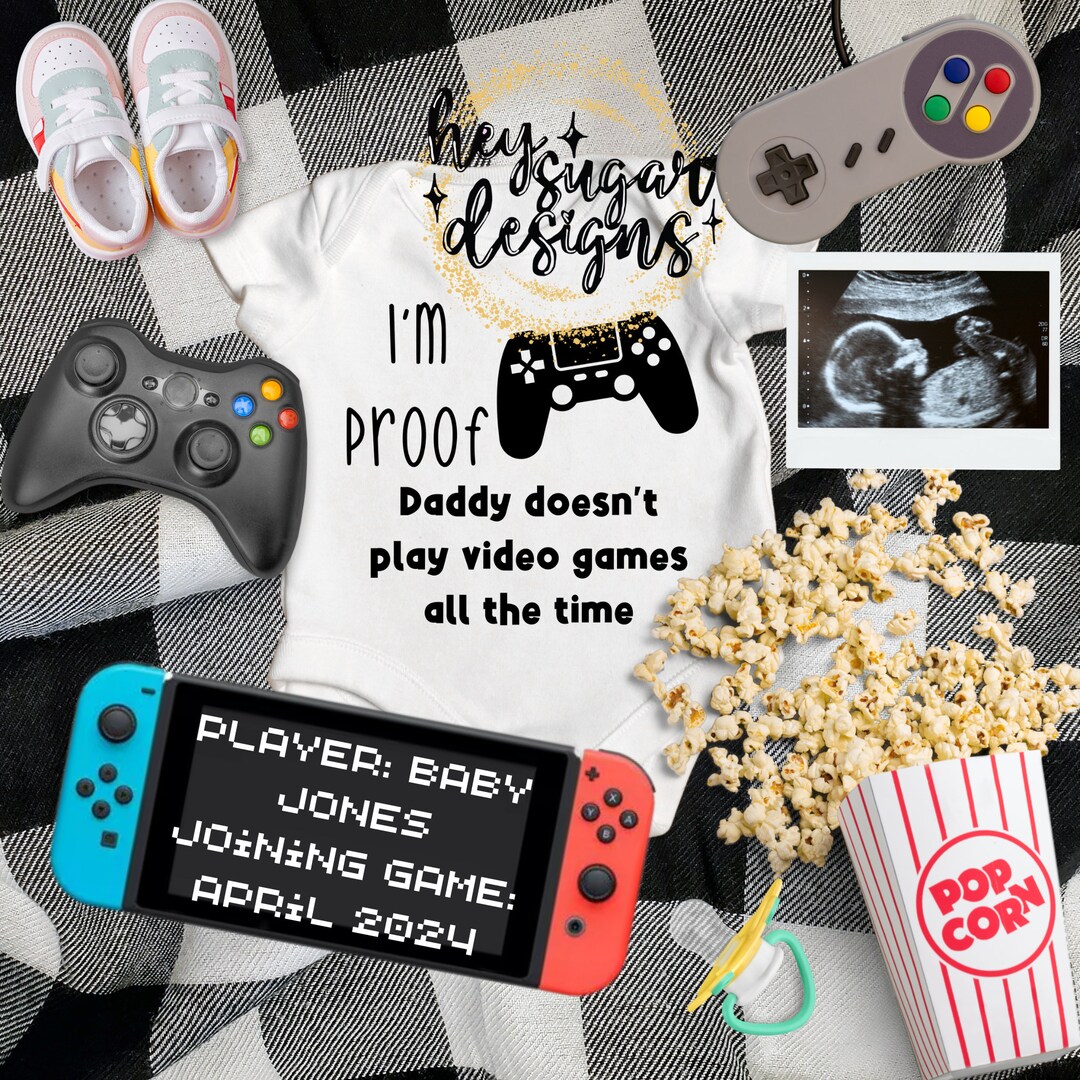 Video Game Pregnancy Announcement Editable Template, Gamer, Gaming ...
