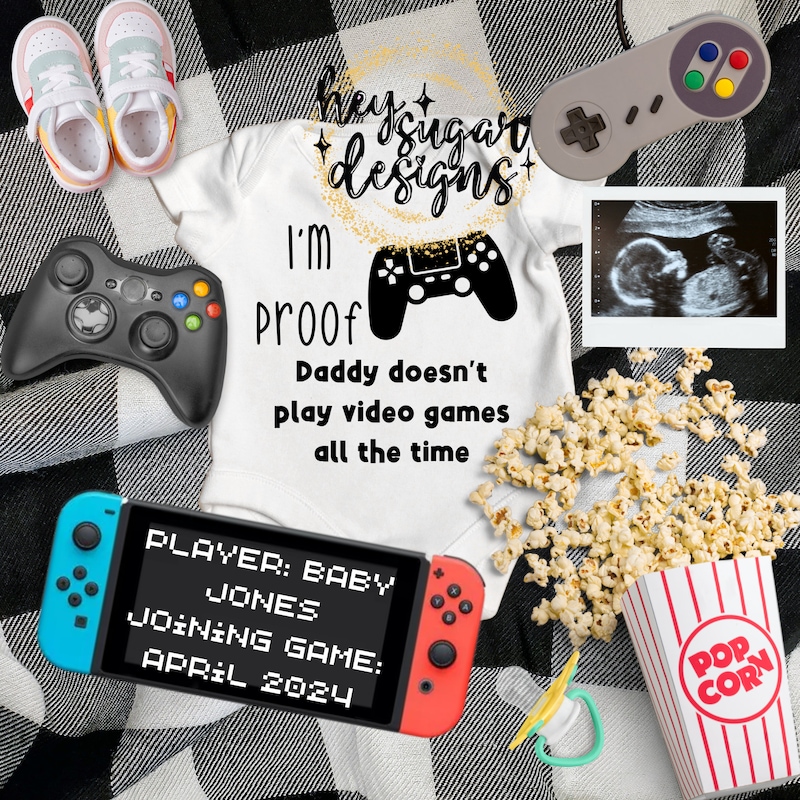 Video Game Pregnancy Announcement - Etsy