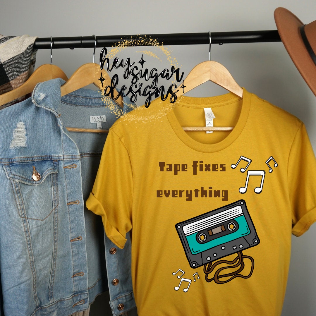 Tape Fixes Everything Cassette Tape Music PNG for Sublimation - Etsy