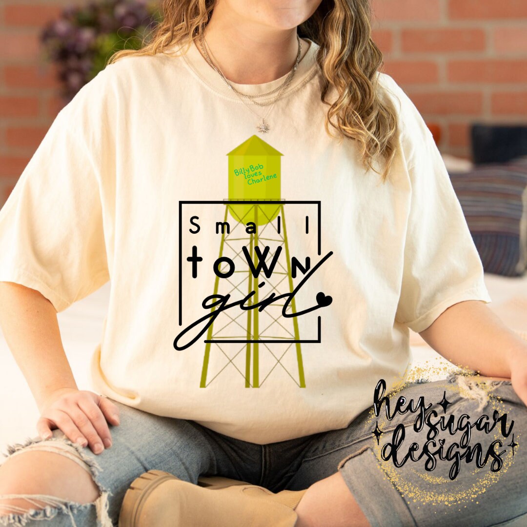 Small Town Girl Water Tower Country Song PNG for Sublimation - Etsy