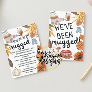 You've Been Mugged Fall Printable Game | Thanksgiving Game ...