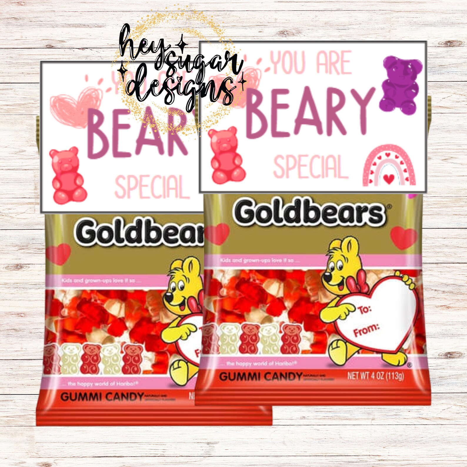 You Are Beary Special Gummy Bear Valentine Card Printables | Instant ...