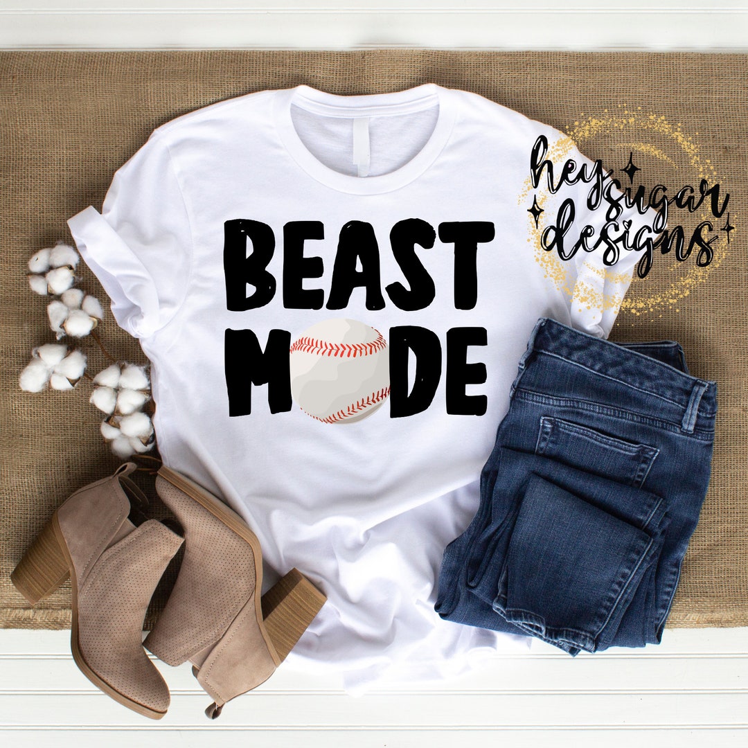 Beast Mode Baseball PNG for Sublimation | Screenprint | DTF | Black ...