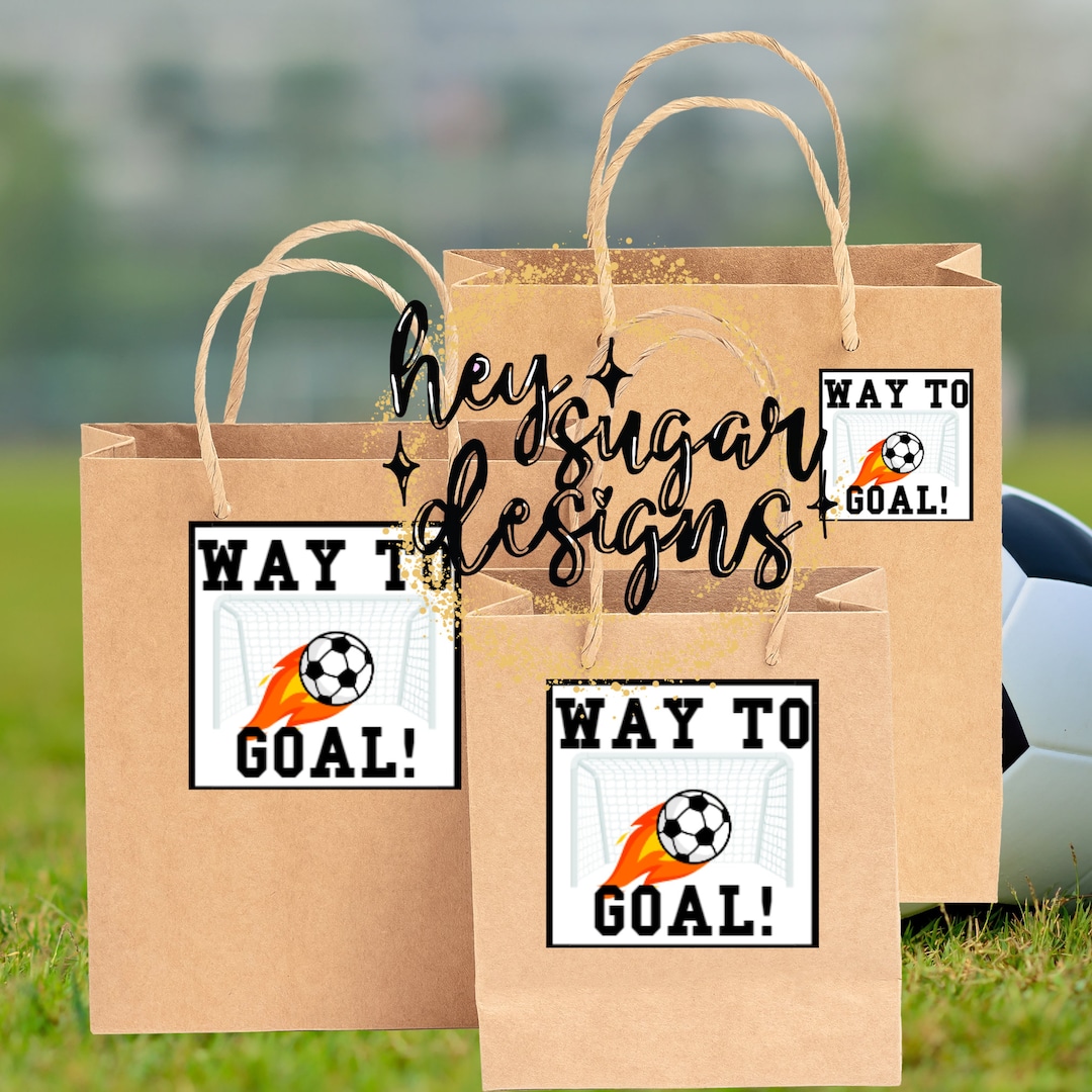 Way to Goal Printable Soccer Snack or Gift Bag Tags | Soccer Mom ...