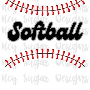 Softball Bubble Letters Lace PNG for Sublimation, Screenprint - Etsy