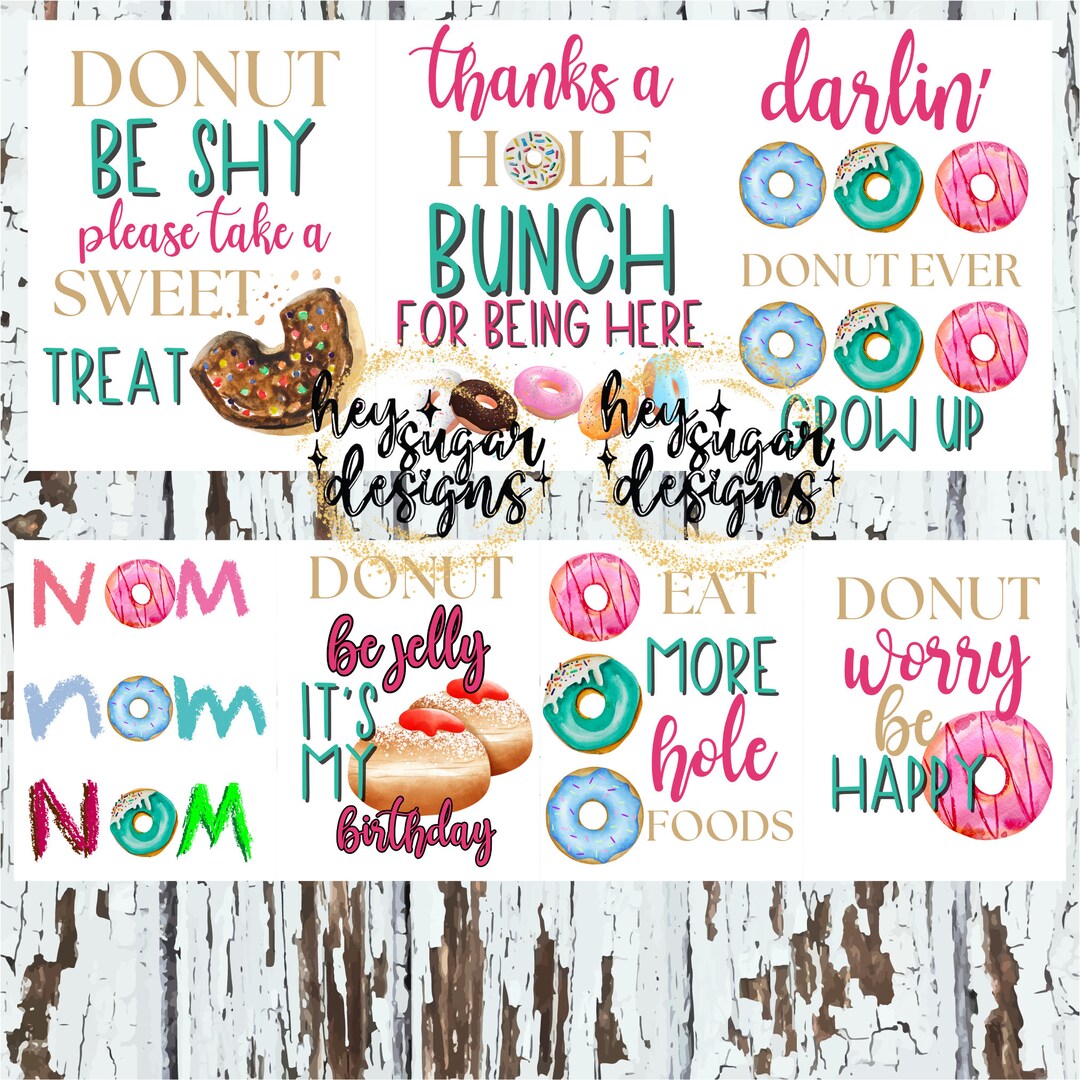 Donut Birthday Party Printable Sign Bundle | Sweet One First Birthday ...