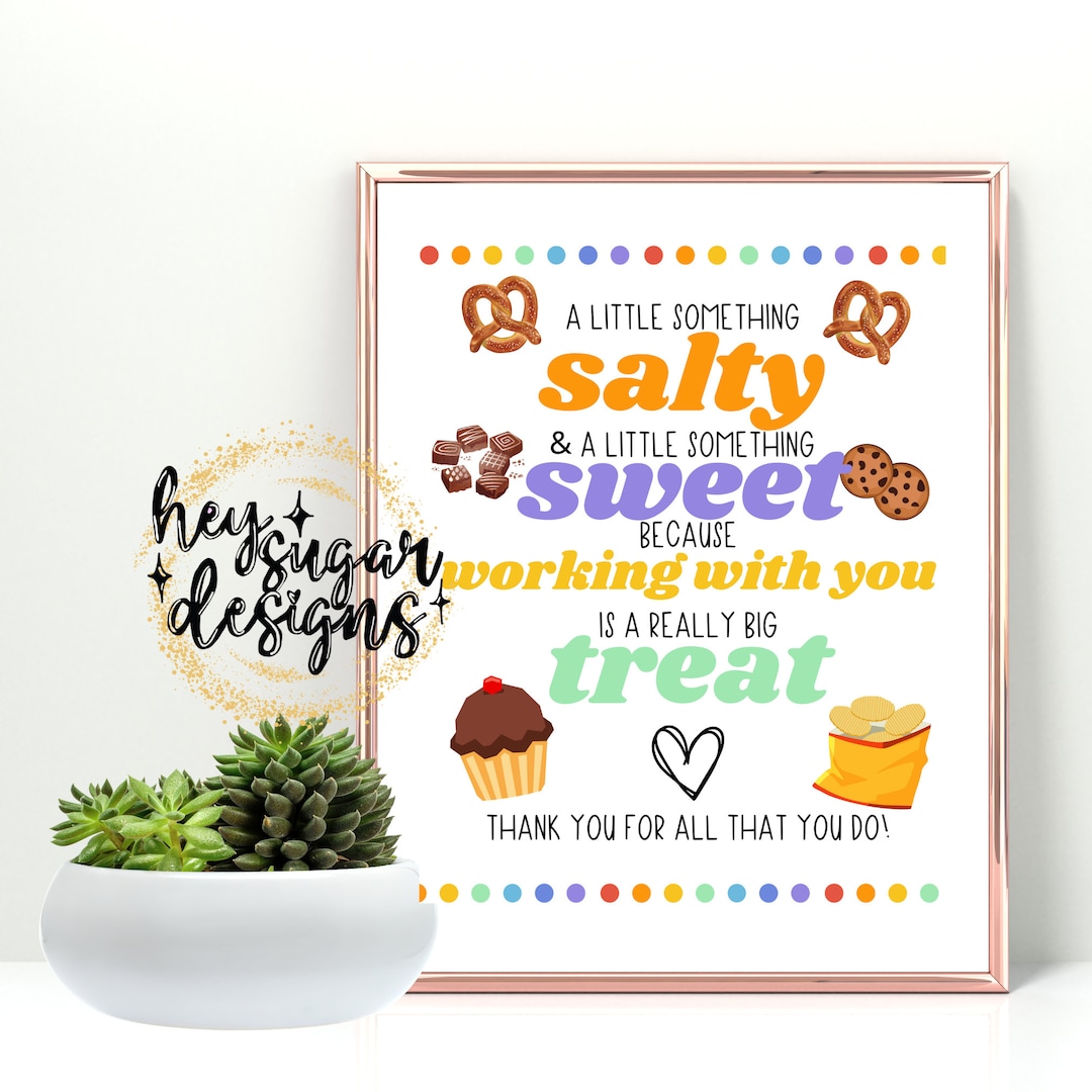 A Little Something Salty, Something Sweet, Staff Appreciation, Employee ...