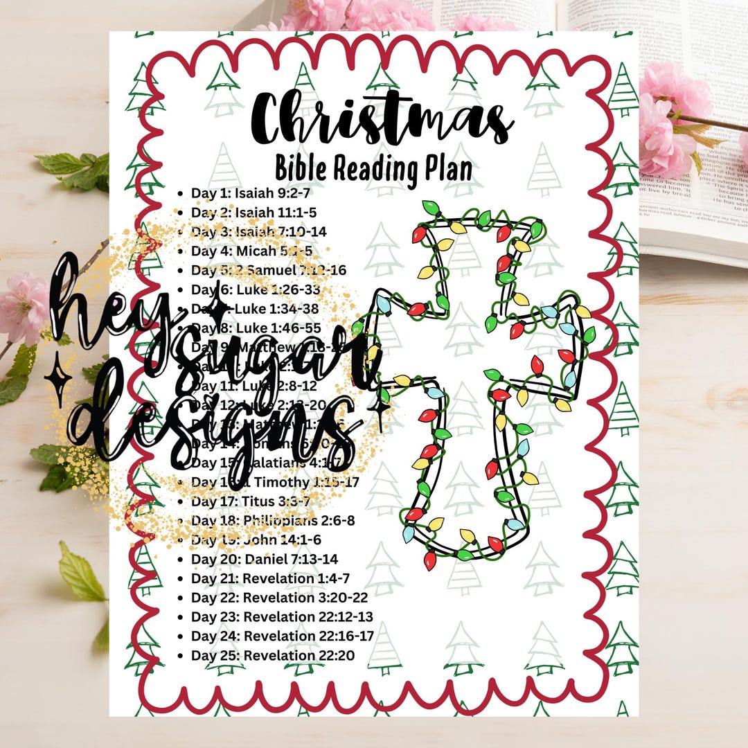 Christmas Bible Reading Plan Printable PDF | Christian | Bible Verses ...