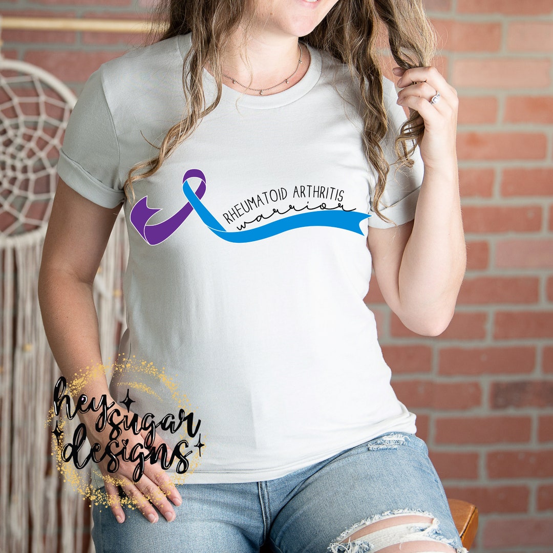 Rheumatoid Arthritis RA Warrior Ribbon PNG for Sublimation Screenprint ...