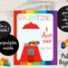 DIY Gumball Printable Valentine Favor Bag Insert 'pretty Personal by ...