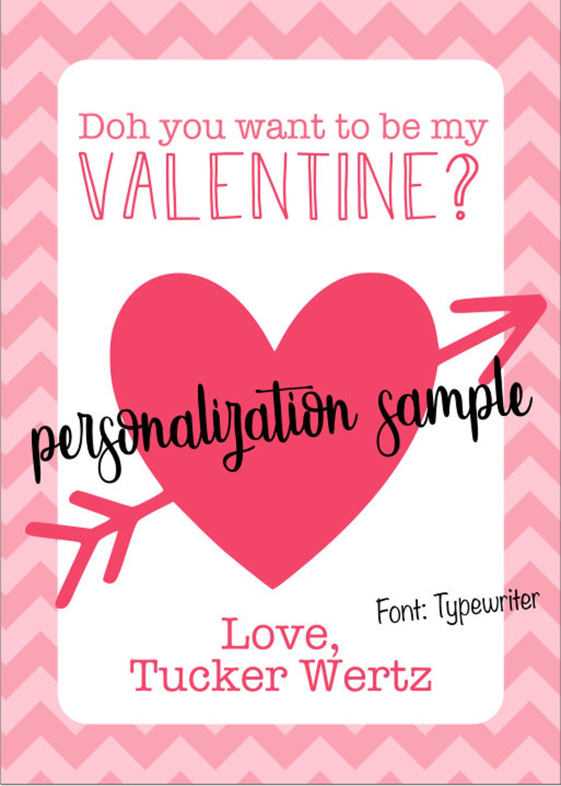 DIY Printable Play Doh 'doh You Want to Be My Valentine?' Valentine ...