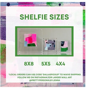 Original 8x8 Framed Abstract Art Painting in Chunky Acrylic Frame (8x8 ...